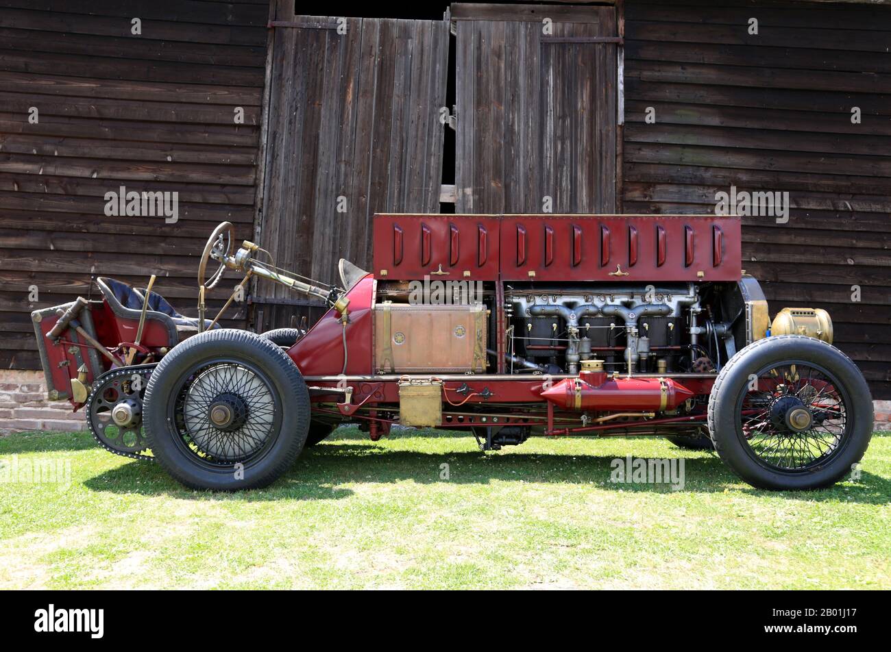 The 1905 Fiat Isotta Fraschini speed record car Stock Photo - Alamy