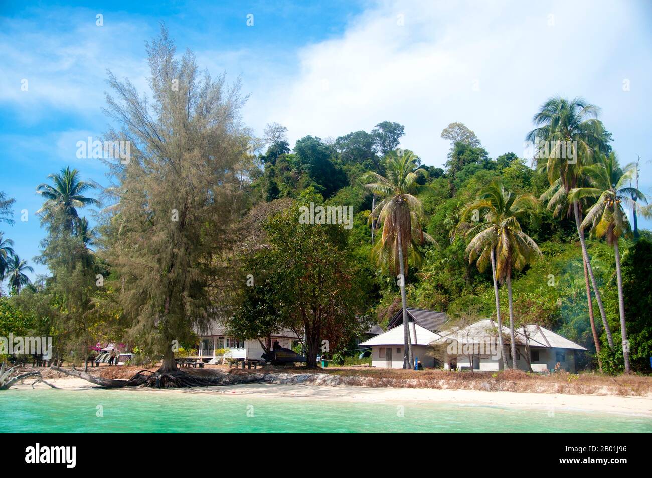 Thailand: Beach bungalow accommodation on Ko Kradan, Trang Province. Ko ...