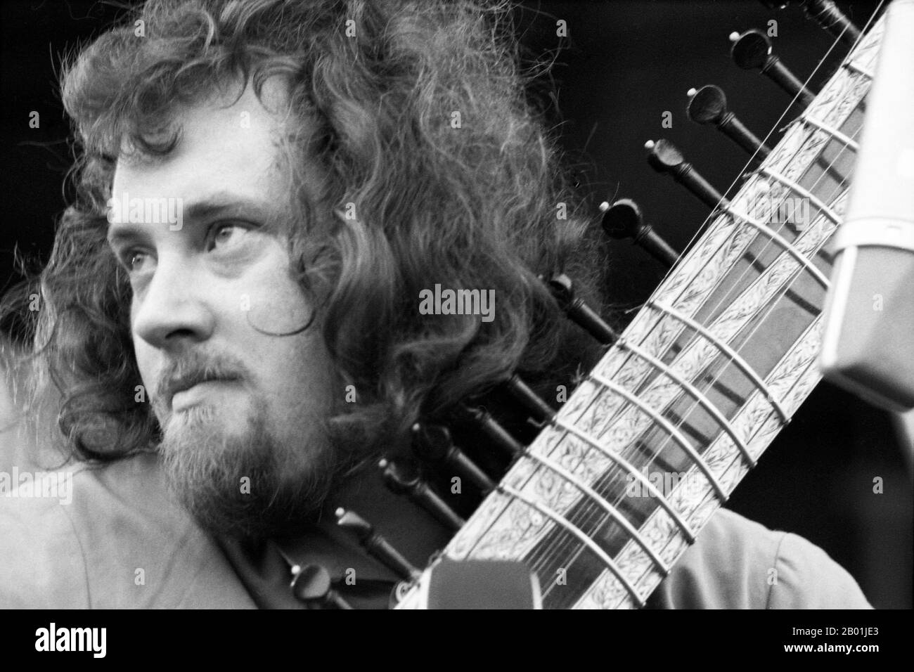 The Pentangle group during the famous Isle of Wight festival in 1970 ...