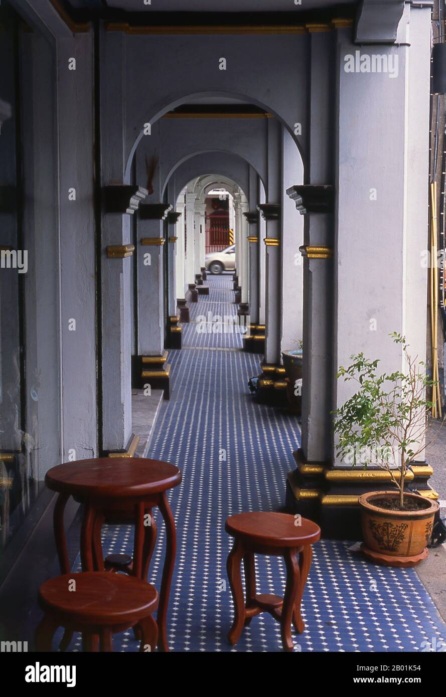Thailand: The covered walkway, commonly known as a 'five foot way ...