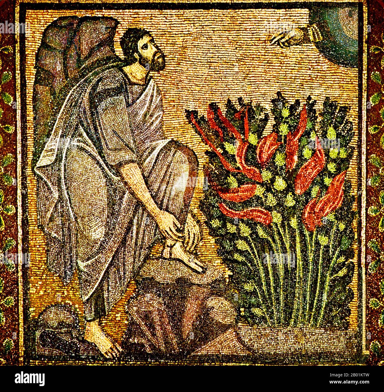 Burning bush moses hi-res stock photography and images - Alamy