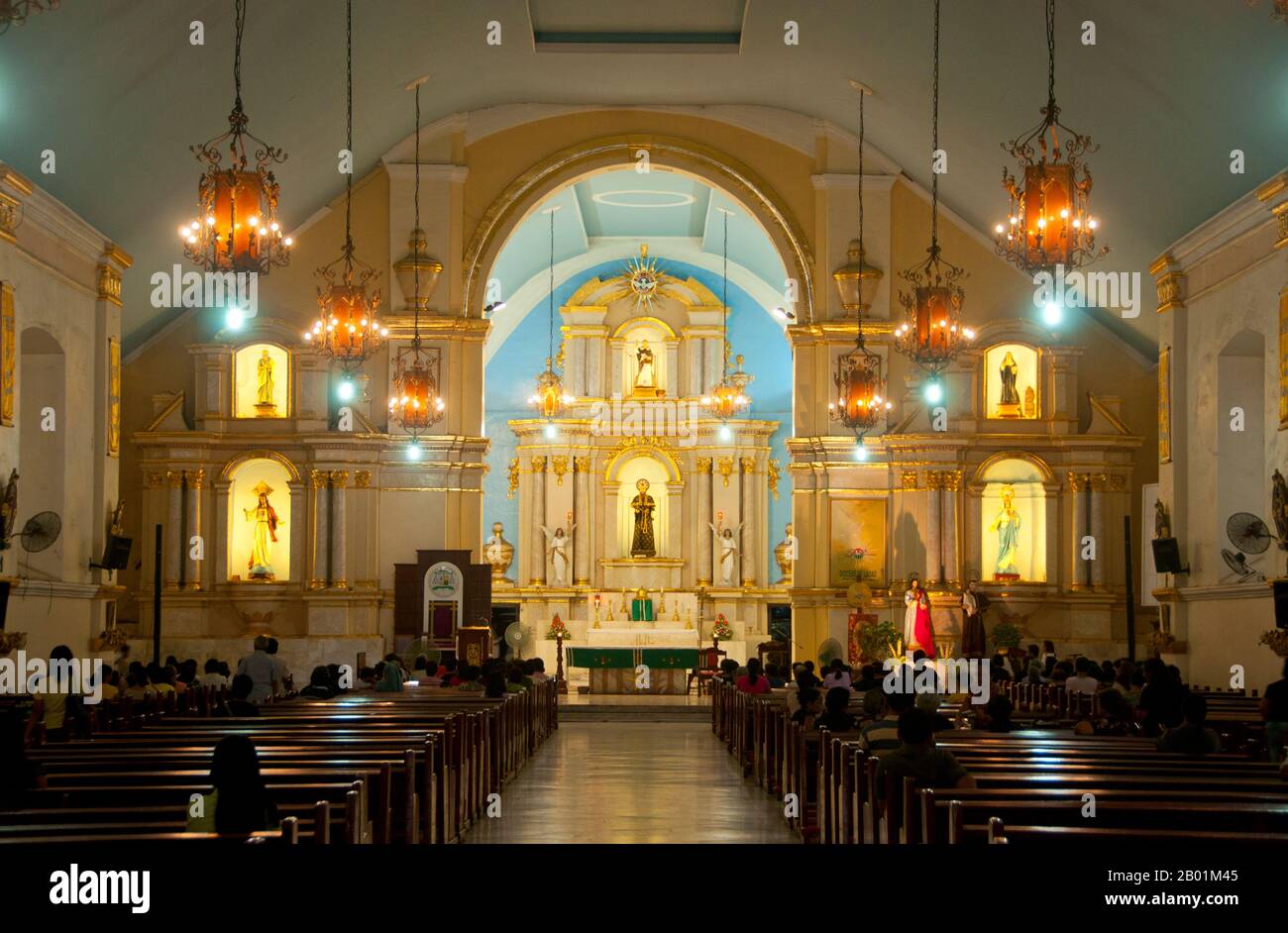Philippines: A service takes place in St. William's Cathedral, Laoag ...