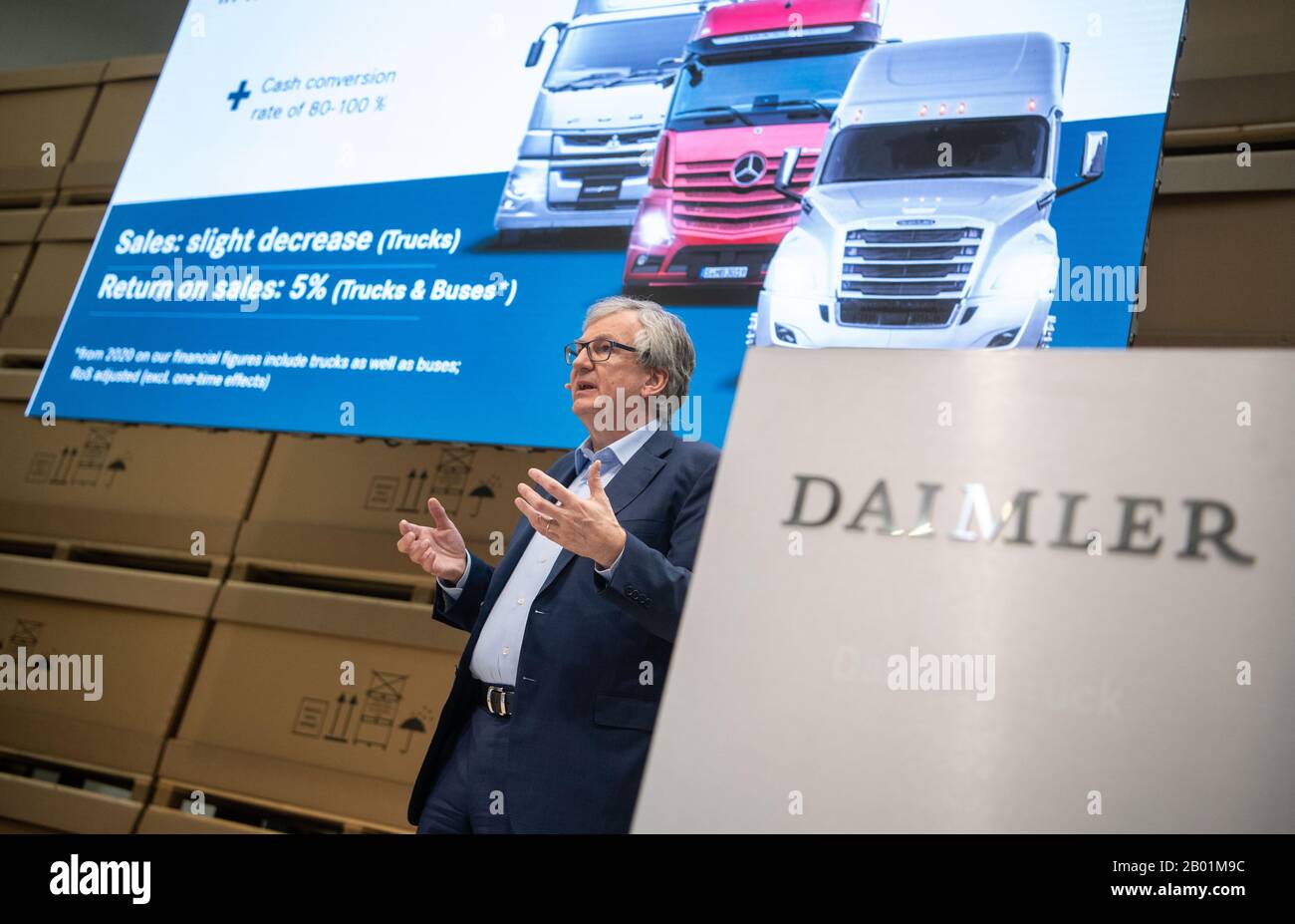 Stuttgart, Germany. 18th Feb, 2020. Martin Daum, Chairman of the Board ...