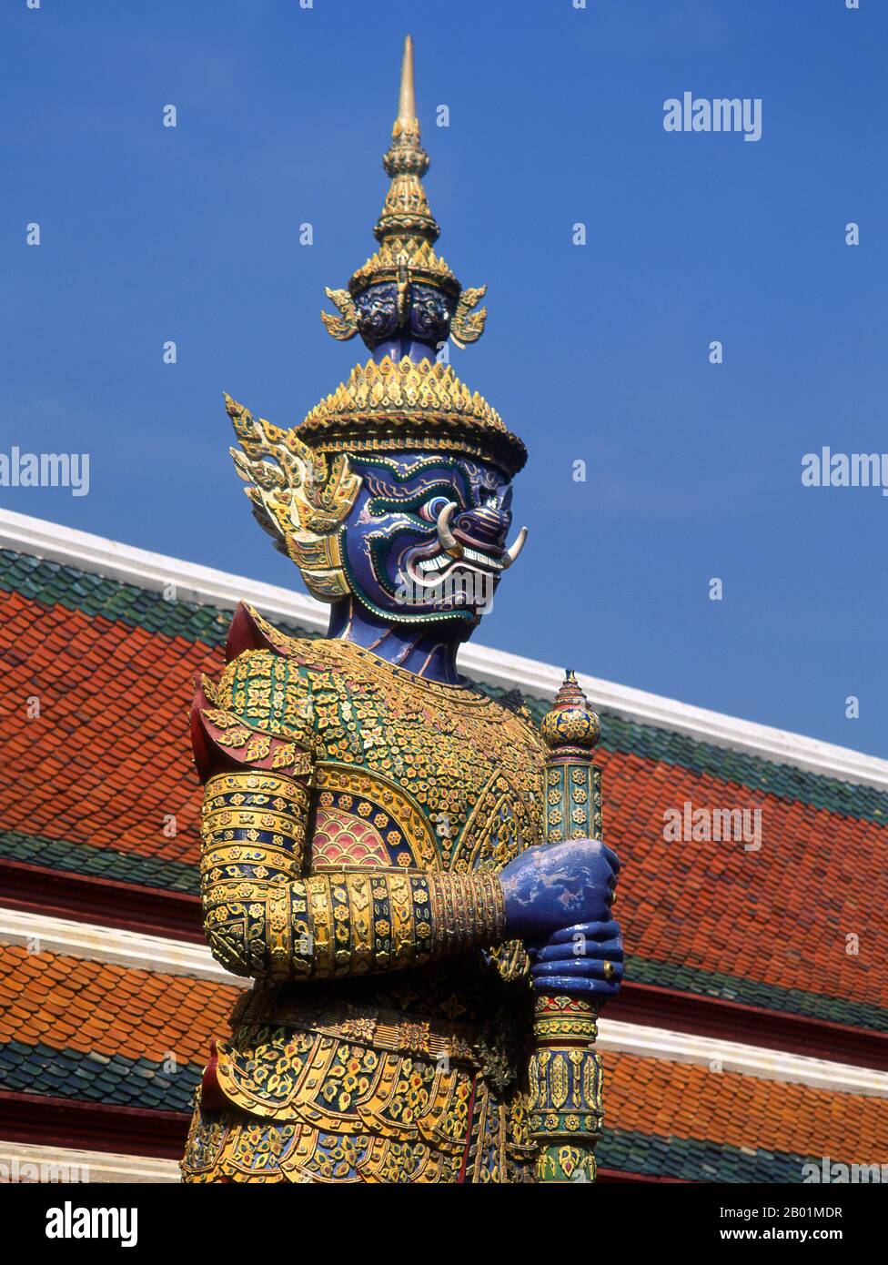 Thailand: Asakornmarsa (a character from the Ramakien), a yaksha temple ...
