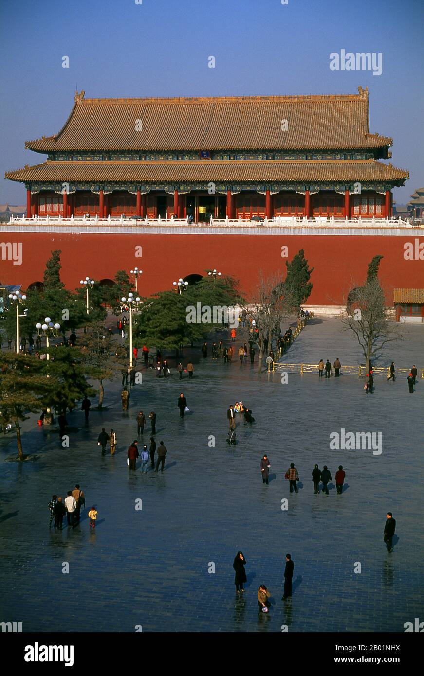 China: Duanmen (Upright Gate) and square leading to the Forbidden City ...