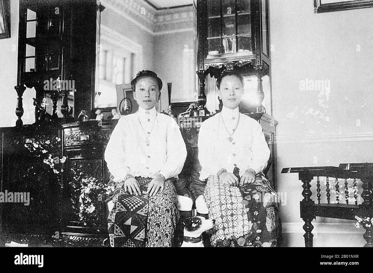 Peranakan community Black and White Stock Photos & Images - Alamy