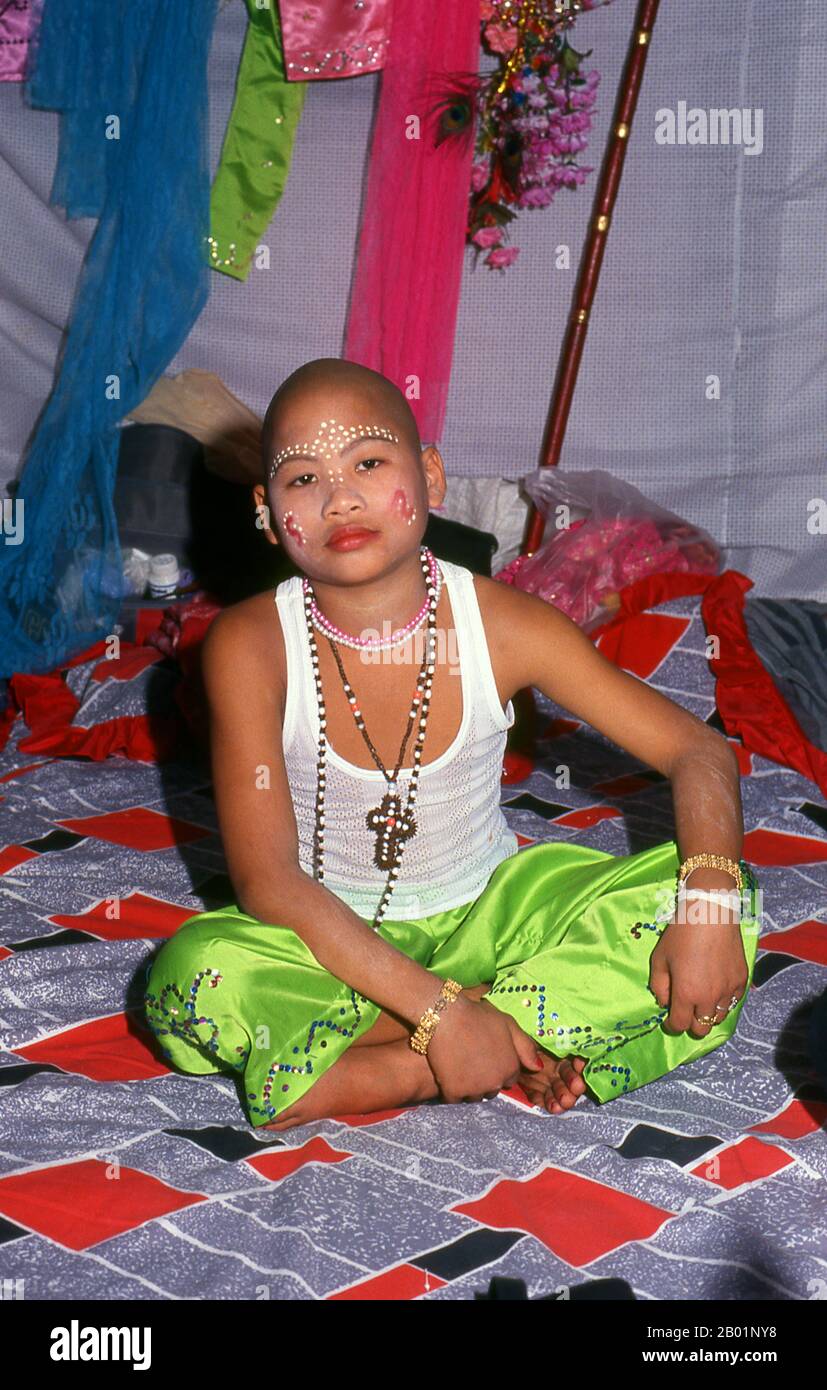 Thailand: A 'Crystal Son' on the eve of the Poy Sang Long Festival, Wat ...