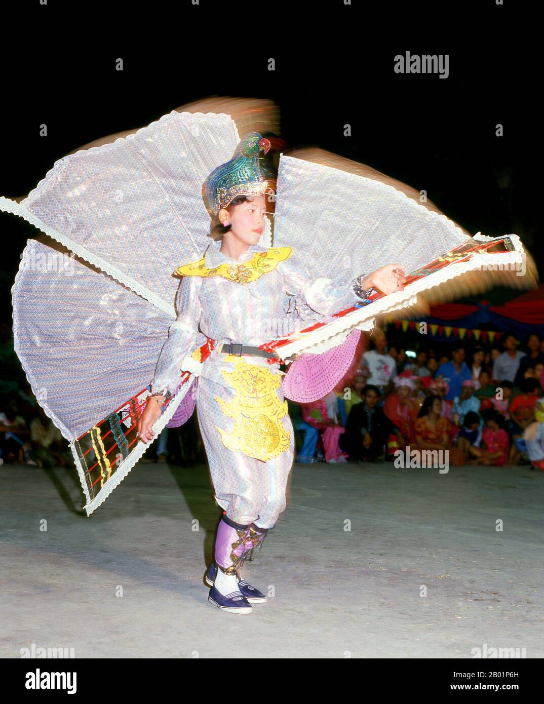 Thailand: A Shan (Tai Yai) girl dances on the eve of the Poy Sang Long ...