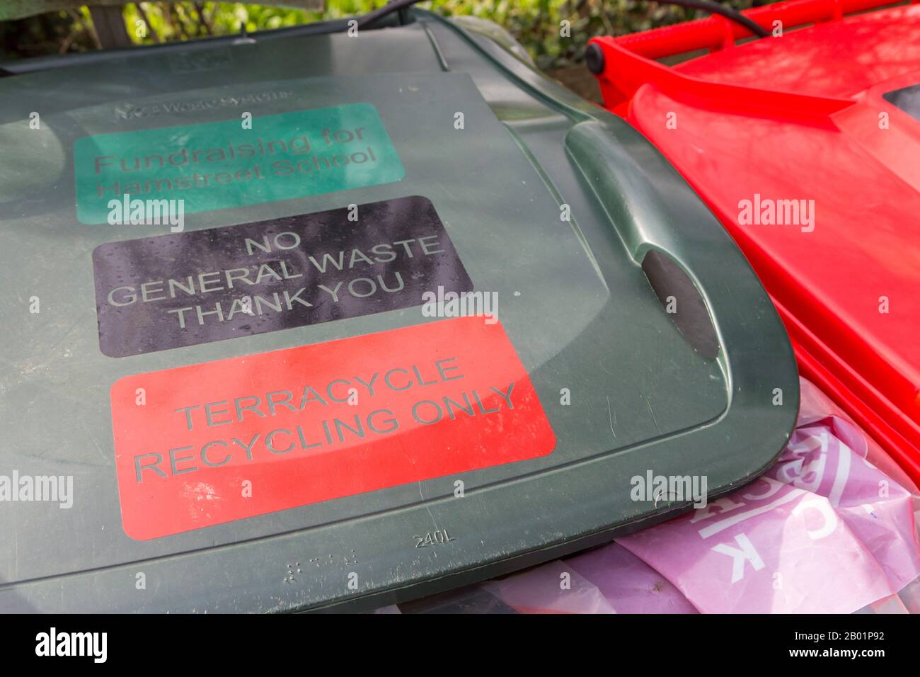 Terracycle recycling only bin, no general waste, terracycling, kent, uk ...