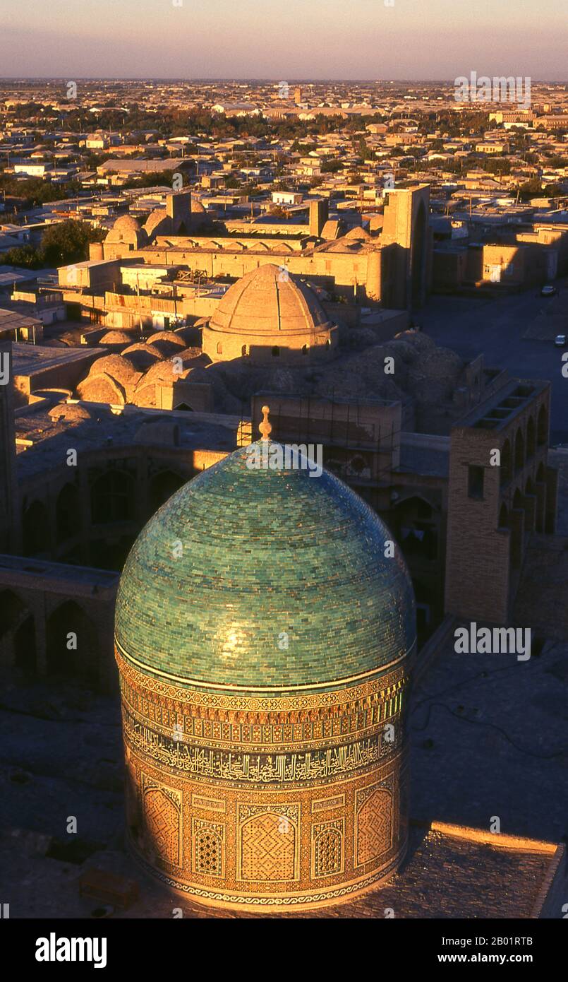 Uzbekistan: The Mir-i-Arab Madrasah, part of the Po-i-Kalyan complex ...