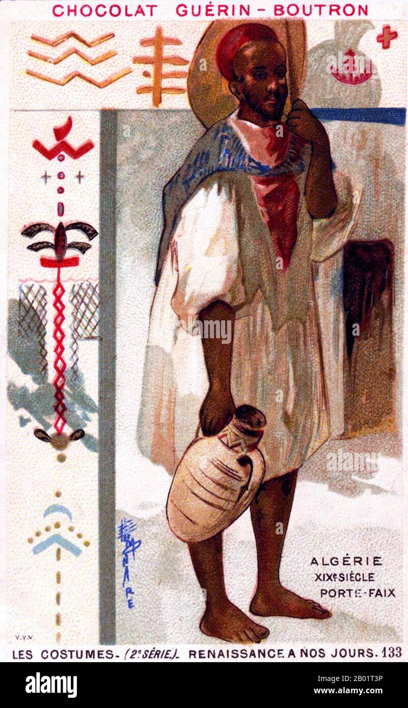 Algeria/France: French colonial representation of an Algerian porter ...