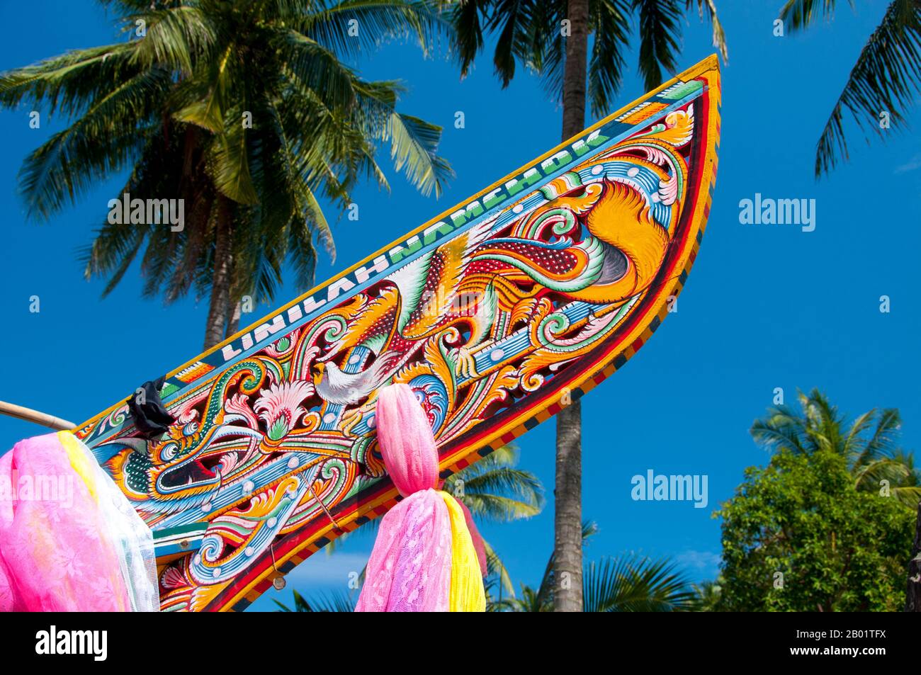 Thailand: Korlae fishing boats, Saiburi, southern Thailand. Along ...