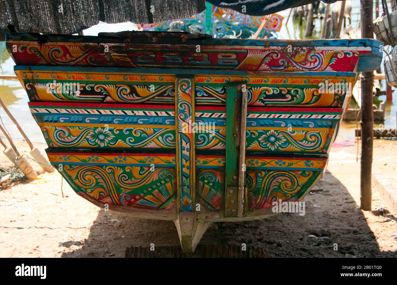 Thailand: Korlae fishing boats, Saiburi, southern Thailand. Along ...