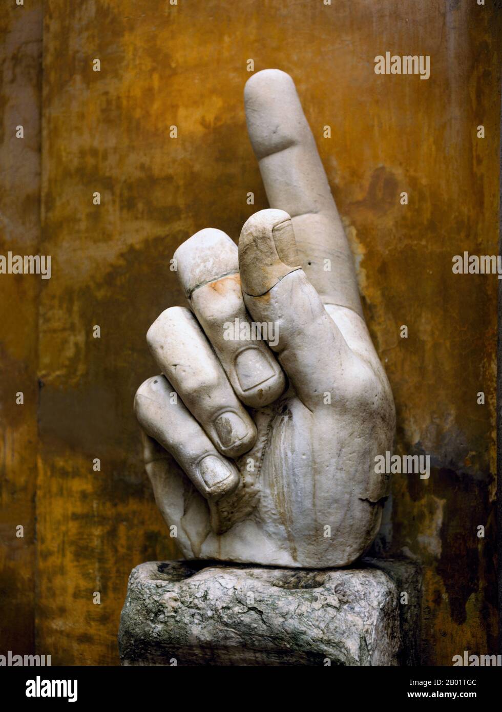 Colossus of Constantine, Hand with Pointing Finger, Rome Stock Photo ...