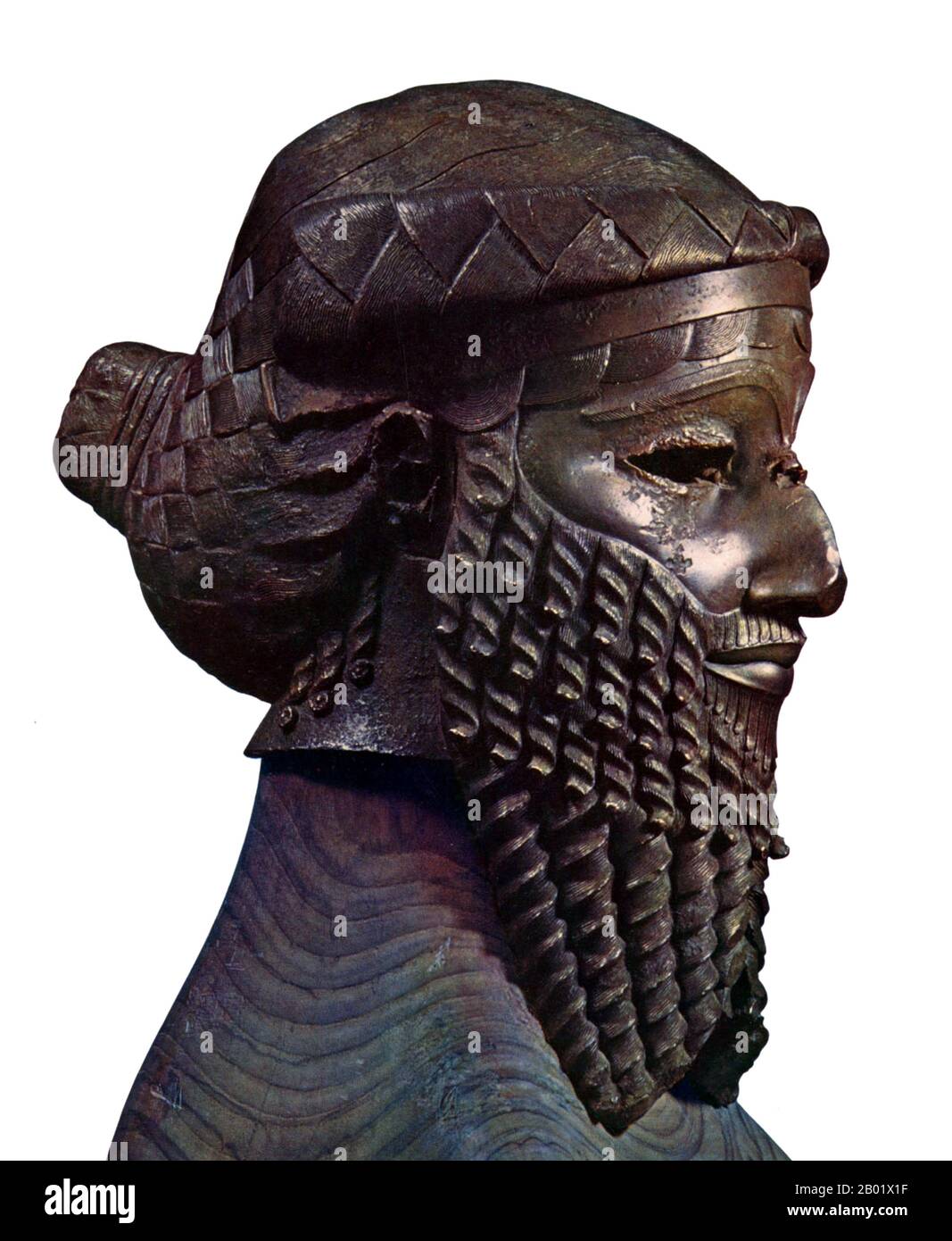 Iraq: Bronze head of a king, thought to be Sargon of Akkad (c. 2270 ...