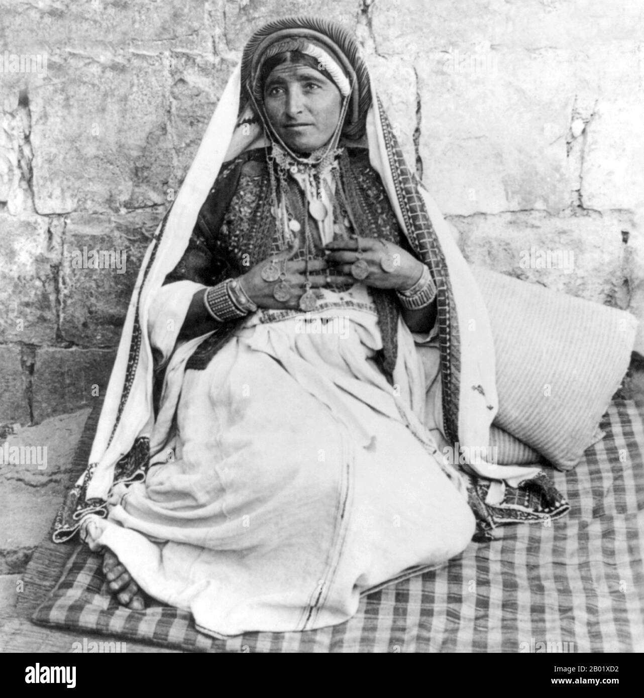 Palestine: A married Palestinian woman from Ramallah, 1911. Palestine ...