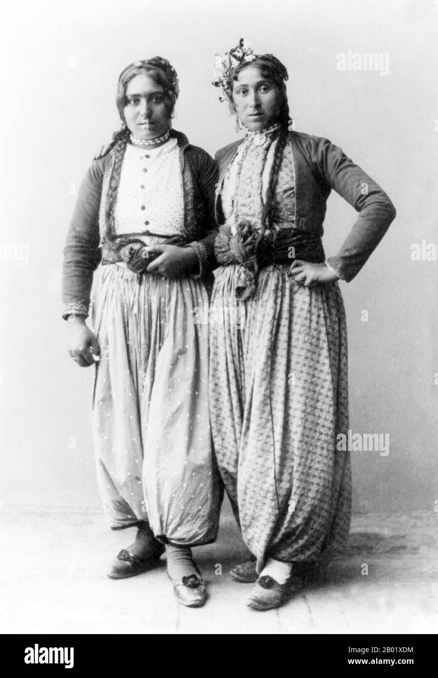 Palestine: Two Romani 'gypsy' women of Jerusalem, 1893. Palestine is a ...