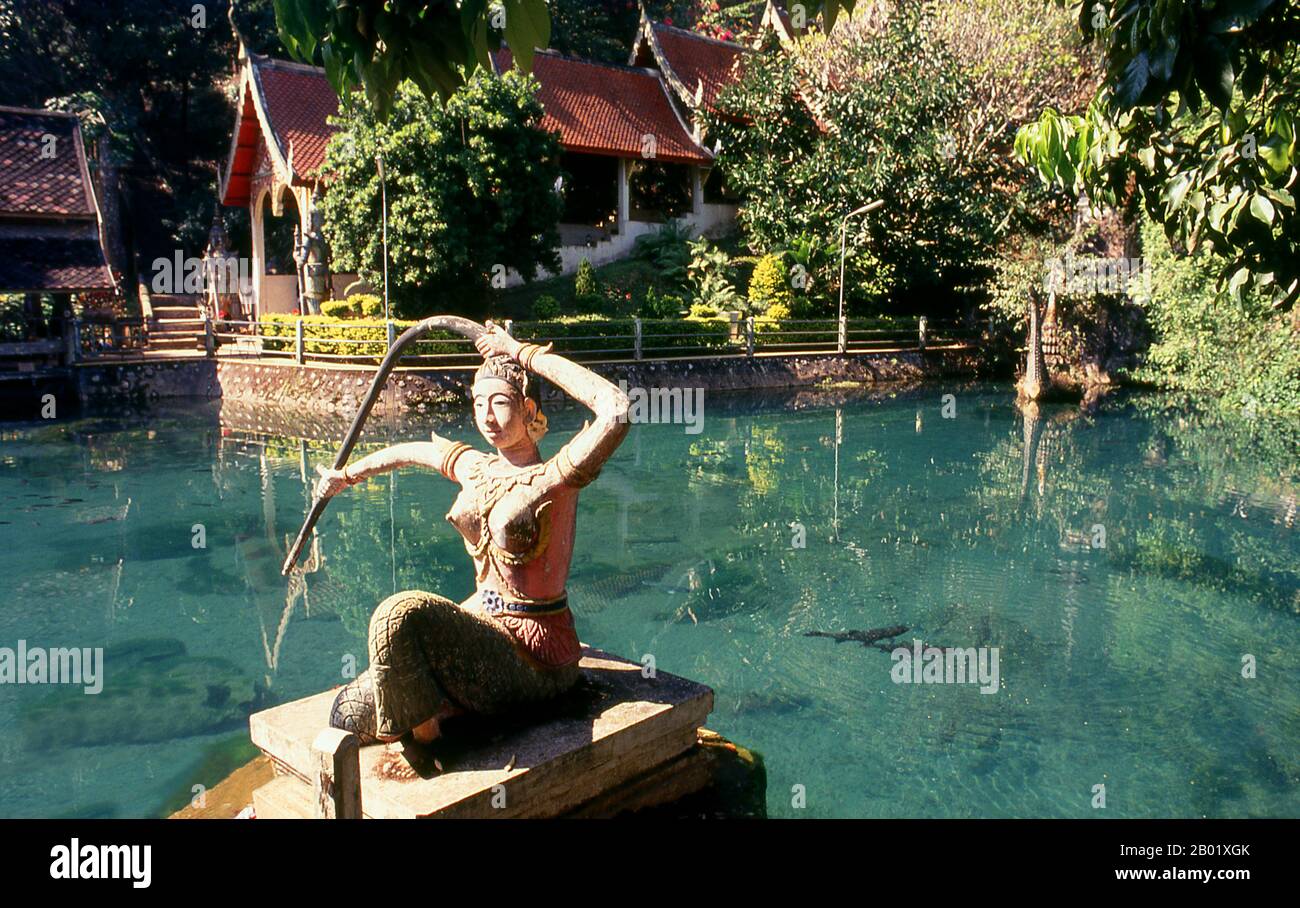 Thailand: Mae Toranee, Earth Goddess, wringing the cool waters of ...