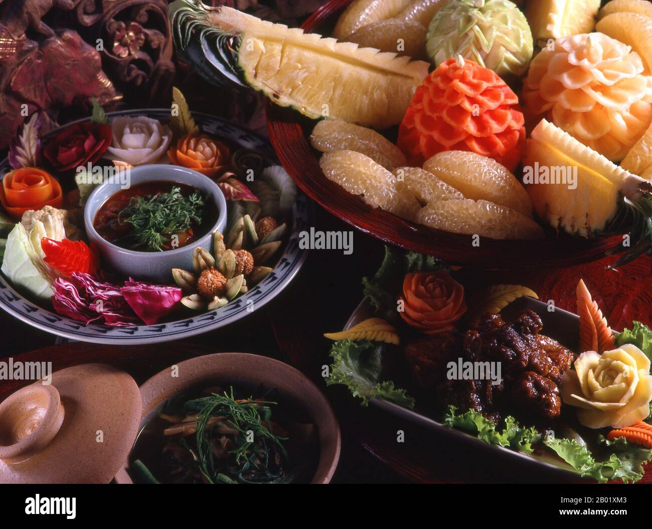 Thailand: A selection of northern Thai dishes; as in Central Thai ...