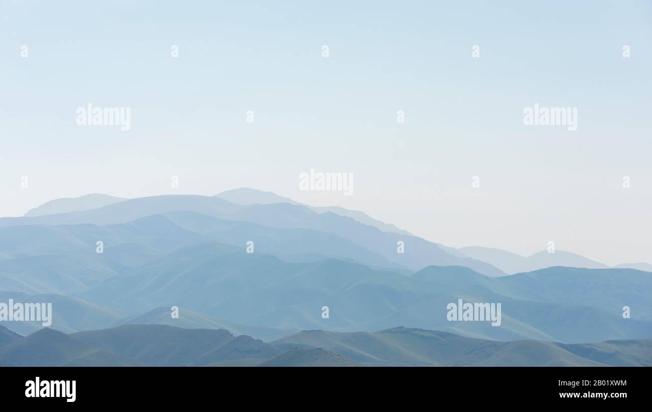Fog in the hills and mountains of East Azerbaijan, Iran Stock Photo - Alamy