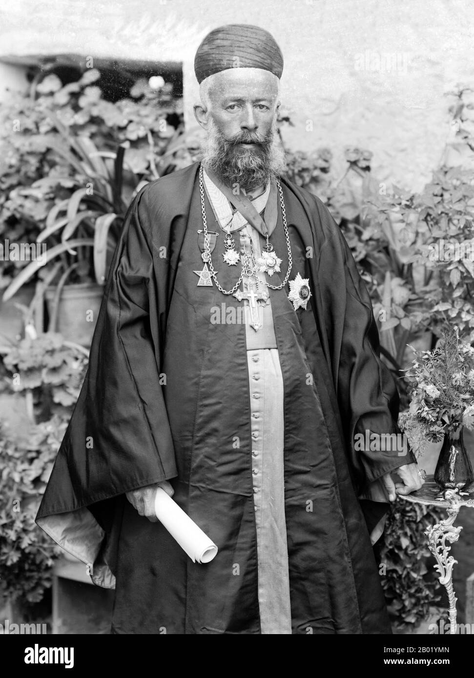 Palestine: A Maronite Christian bishop, Jersualem, c. 1910. Palestine ...