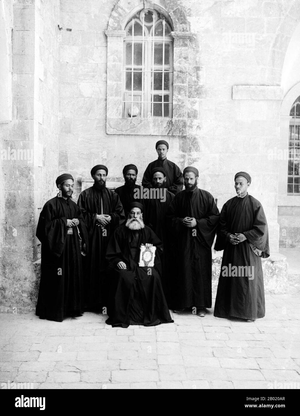 Palestine: Coptic monks in Jerusalem, c. 1898-1914. Palestine is a name ...