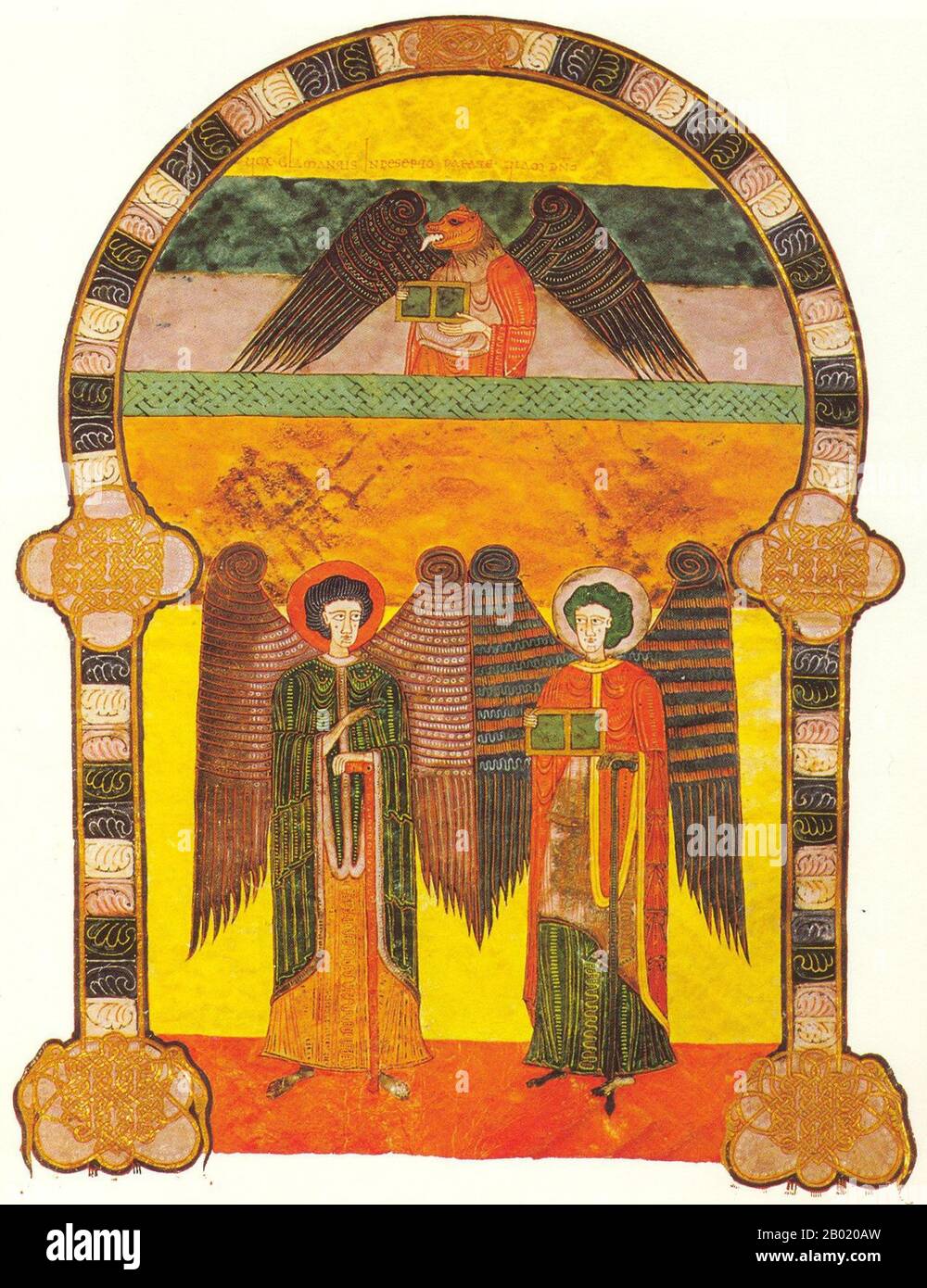 Spain: The Evangelist Mark. Illumination fom the Beatus of León version ...