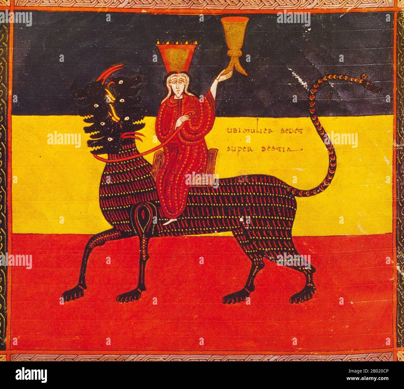 Commentary on the apocalypse of beatus of liebana hi-res stock ...