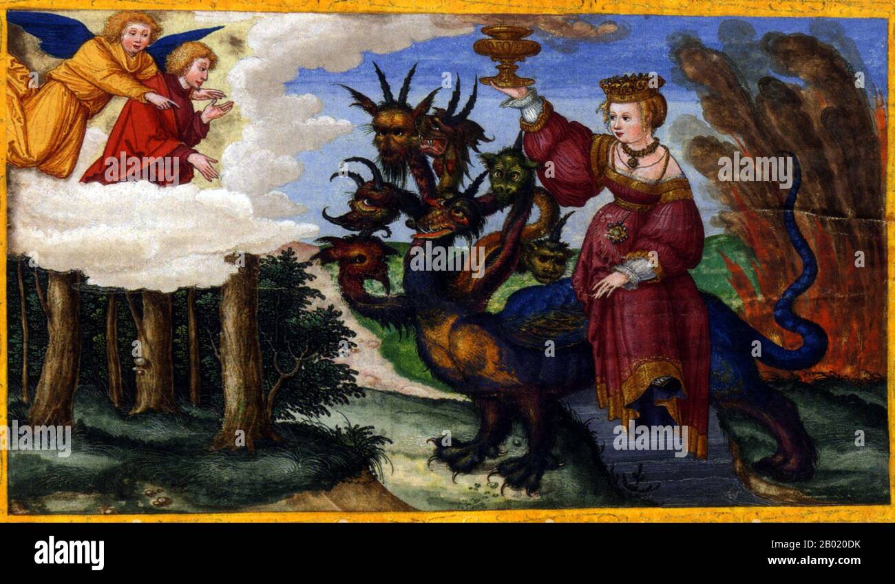 Germany: The Whore of Babylon, Revelation 17:1-18. Illuminated ...