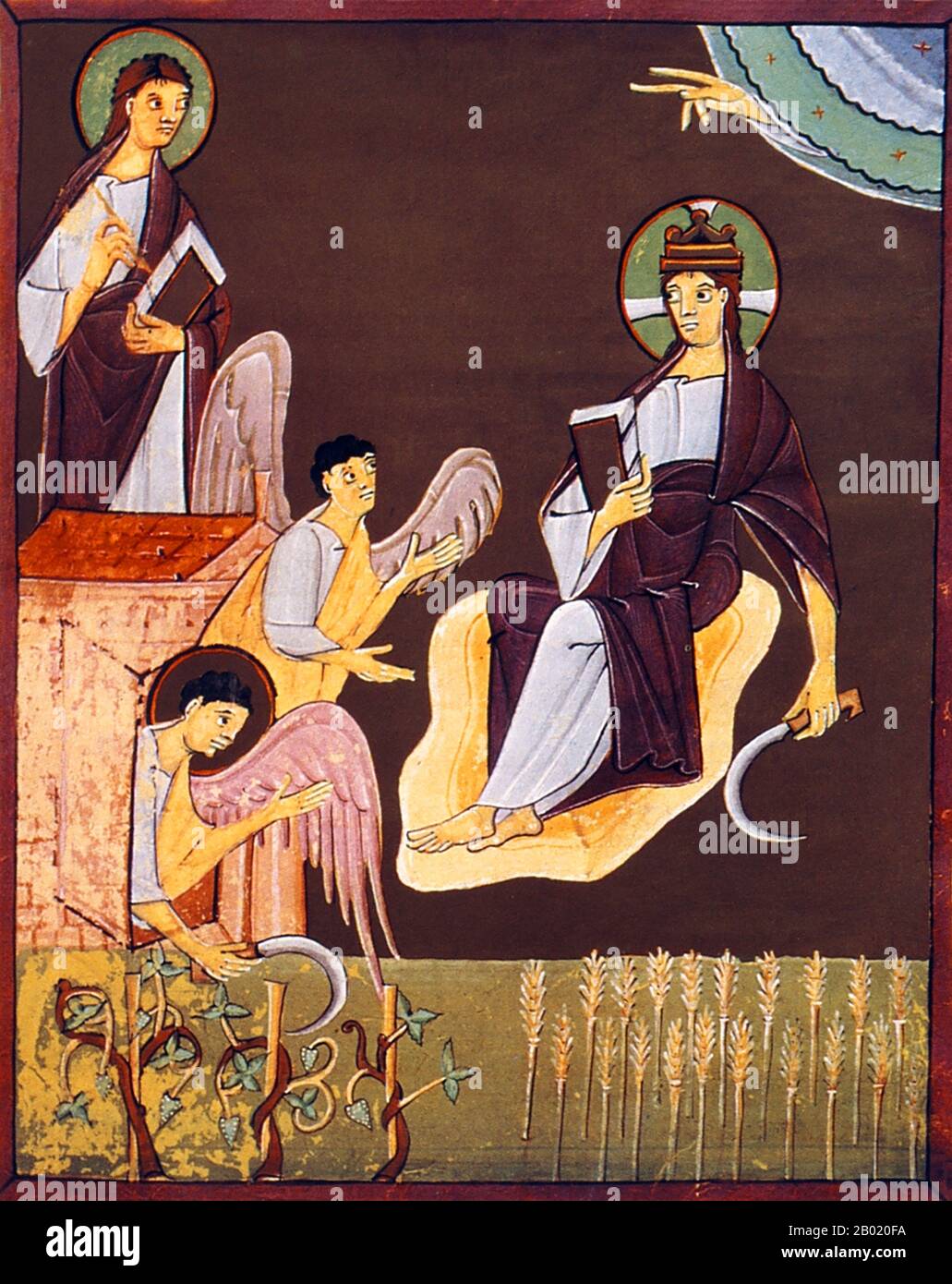 Germany: The Message of the Harvest and the Vintage. Illumination from ...