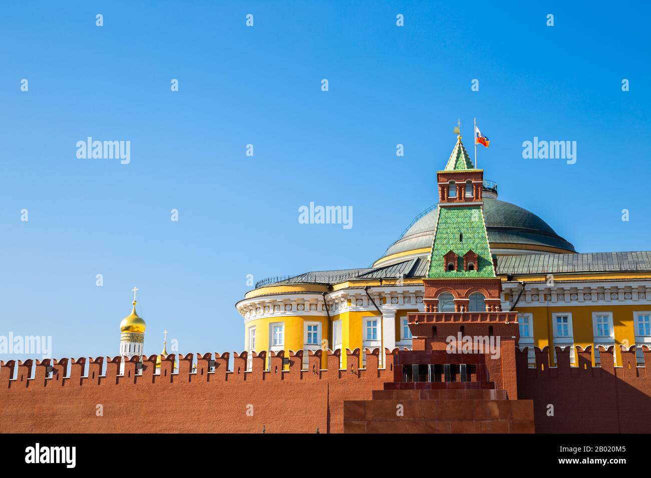 Lenin Mausoleum and Kremlin fortress in Moscow, Russia Stock Photo - Alamy