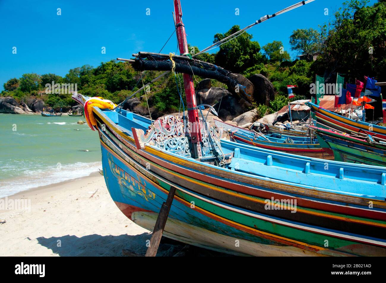 Thailand: Korlae fishing boats at Kao Seng Muslim Fishing Village ...