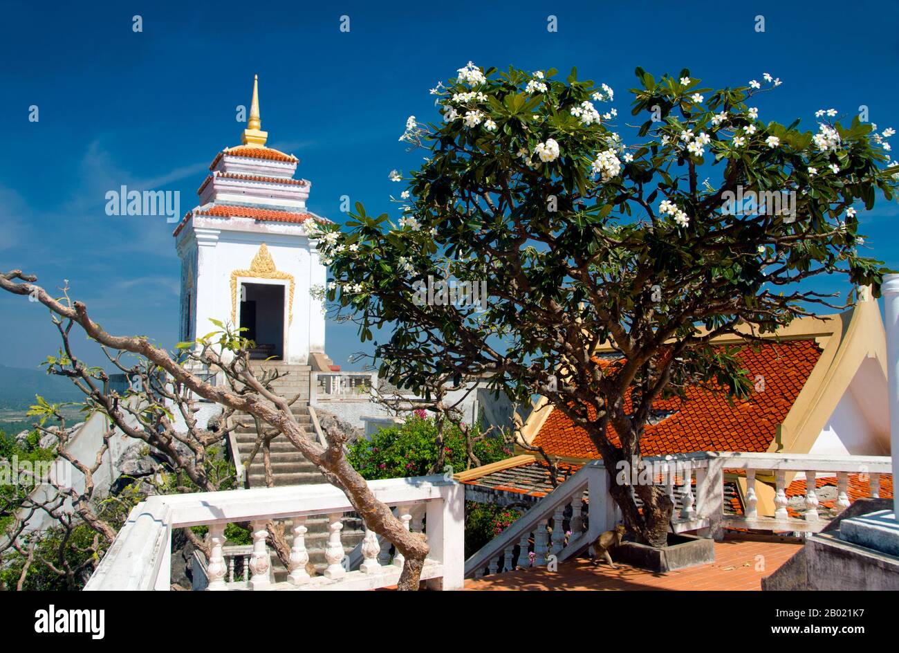 Thailand: Wat Thammikaram, Khao Chong Krajok (Mirror Mountain), Prachuap Khiri Khan. Prachuap ...