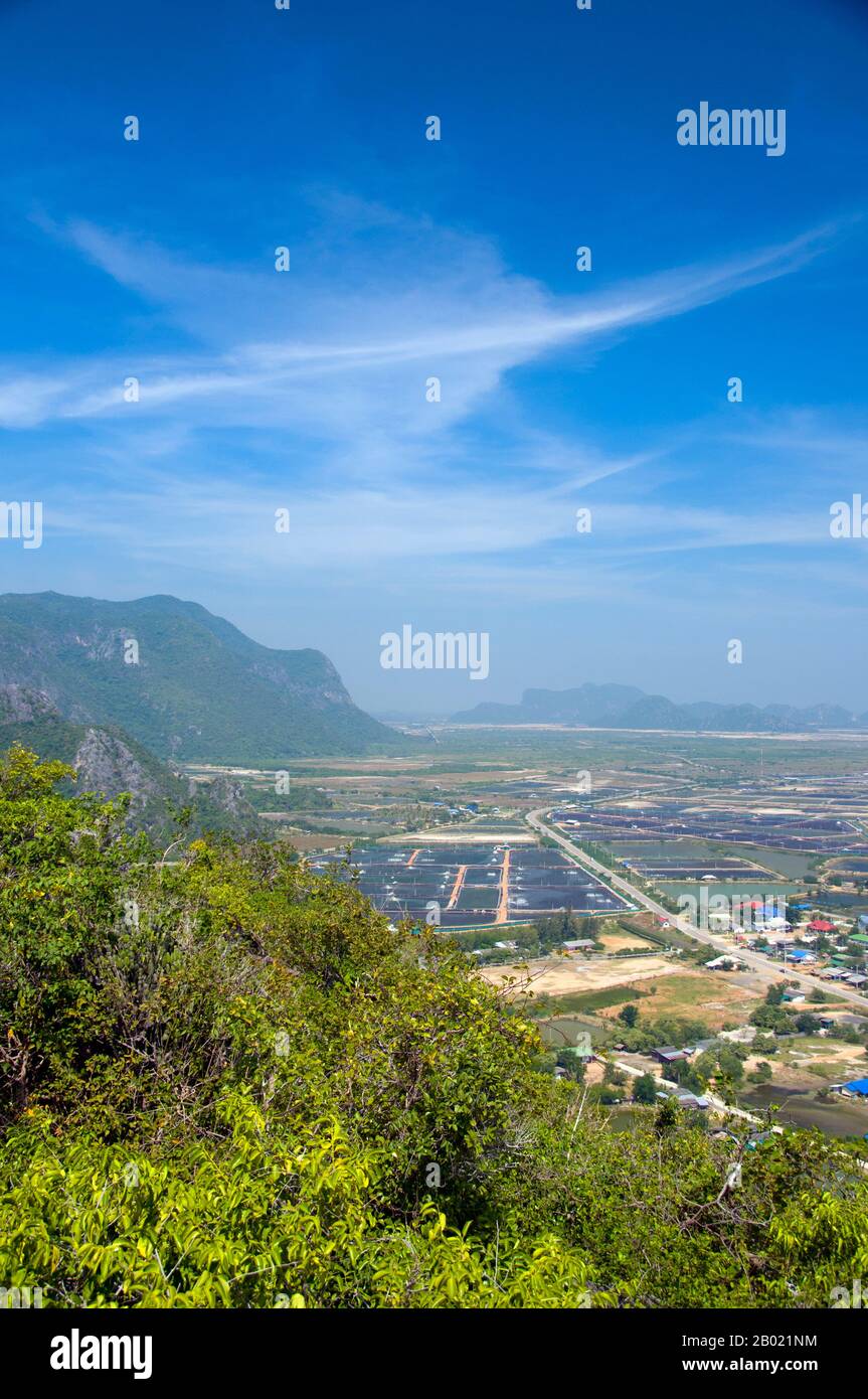Thailand: View of Ban Khao Daeng and the surrounding countryside from ...