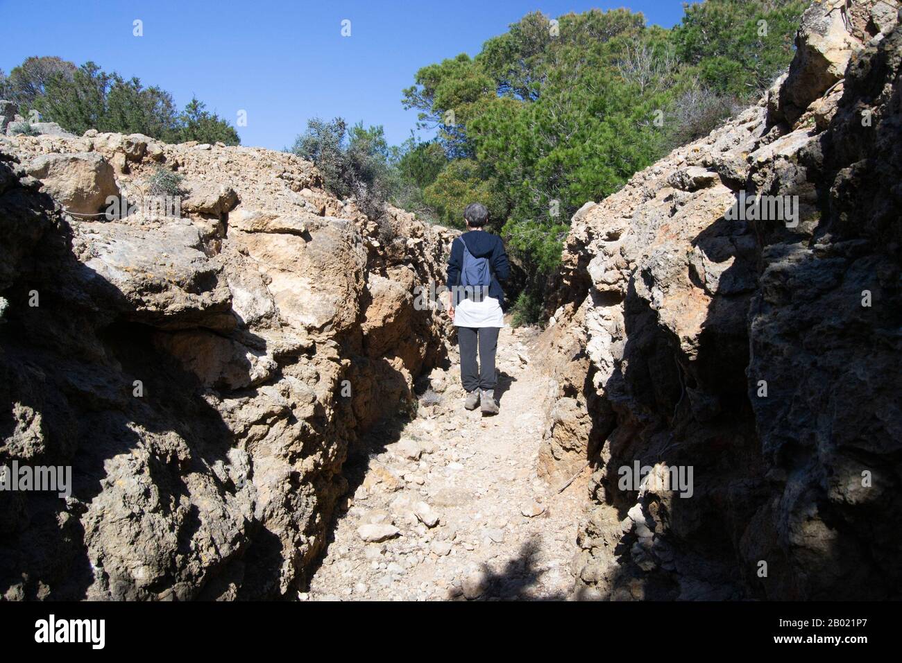Abandoned military trench od Candiani Stock Photo - Alamy