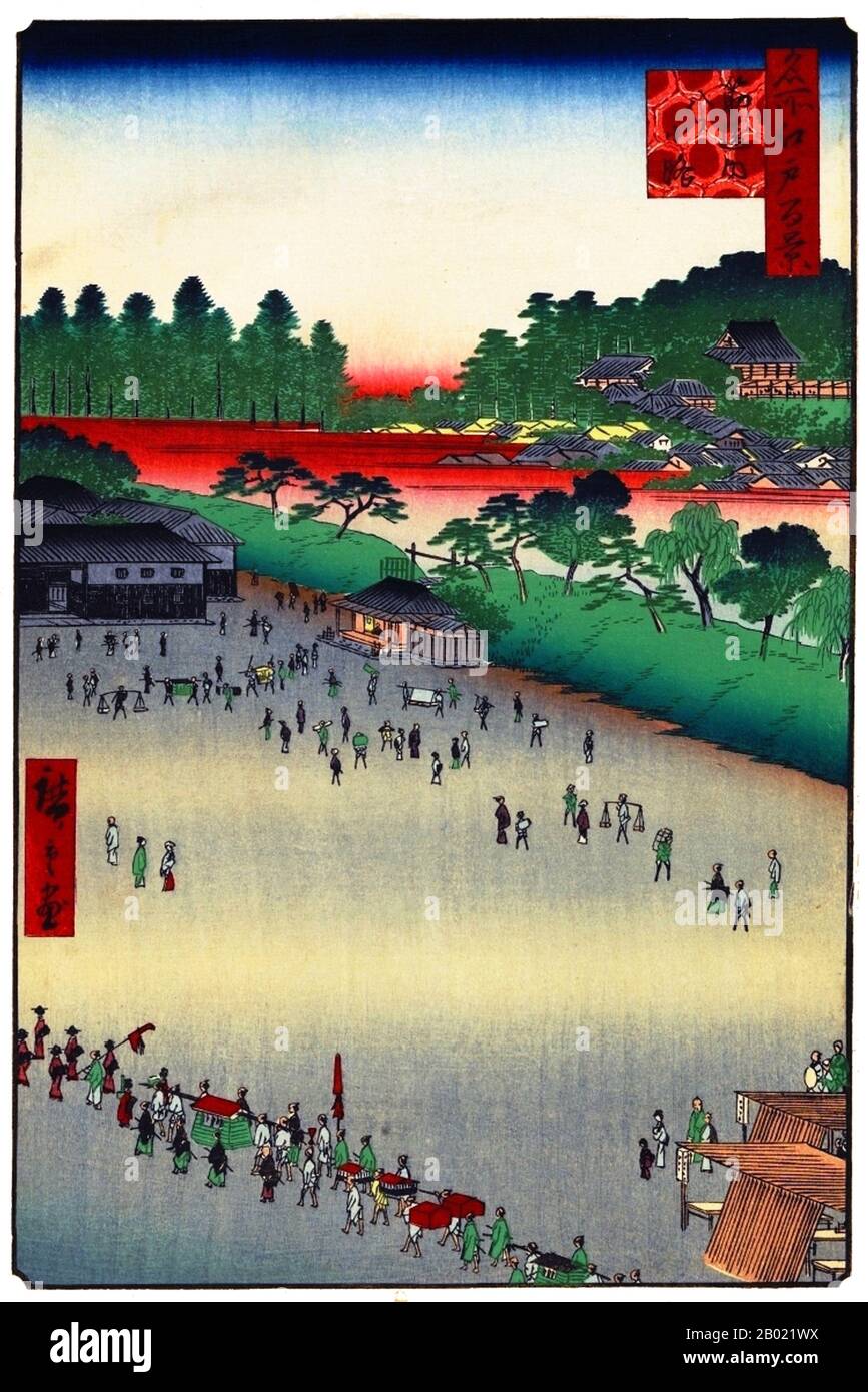 Japan: Yatsukōji: Inside Sujikai Gate. Image 9 of part 1 (Spring) of ...