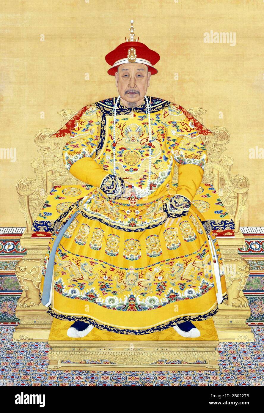 China: Formal portrait of Emperor Qianlong (25 September 1711 - 7 ...