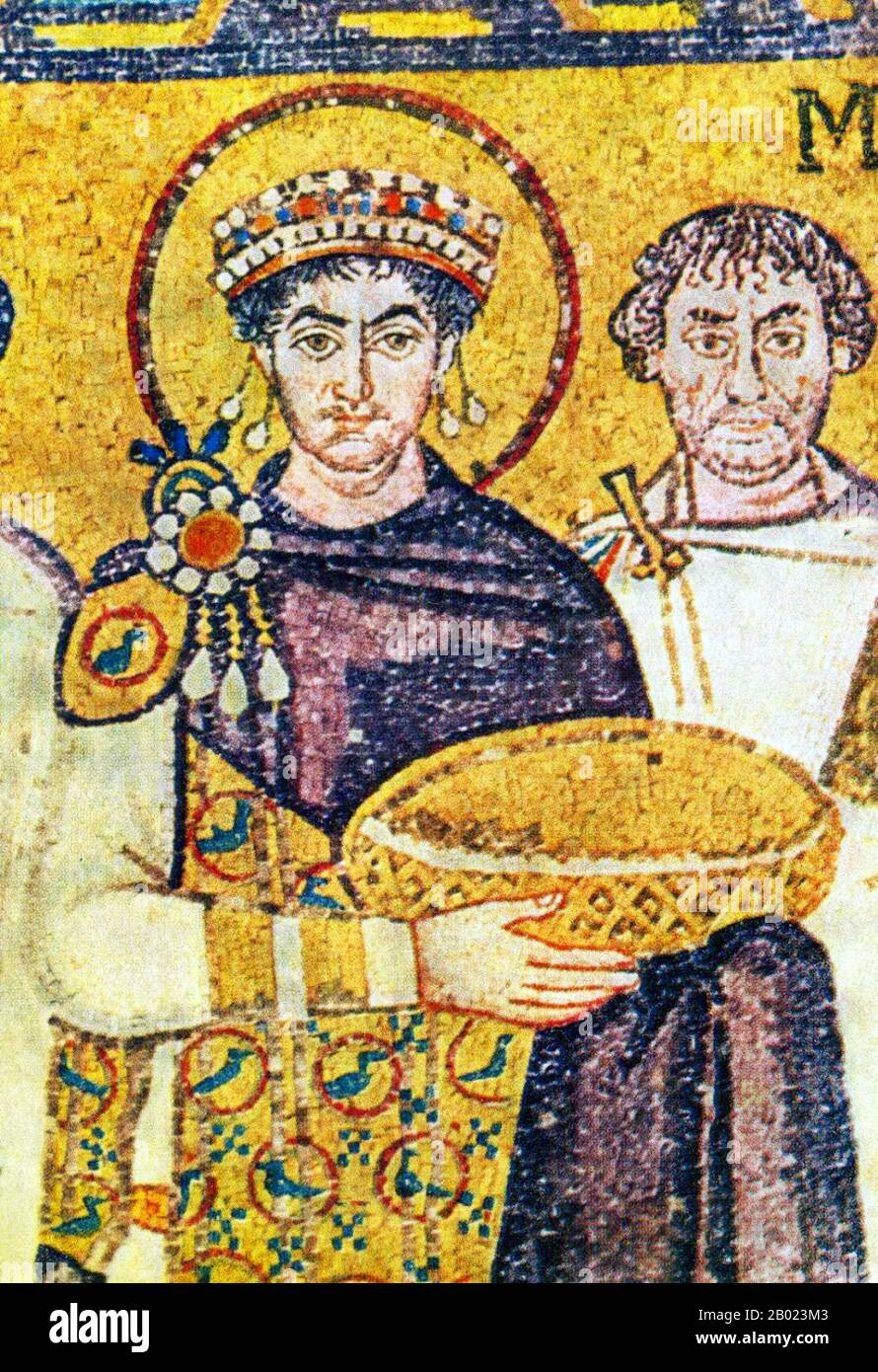 Byzantine emperor in purple hi-res stock photography and images - Alamy