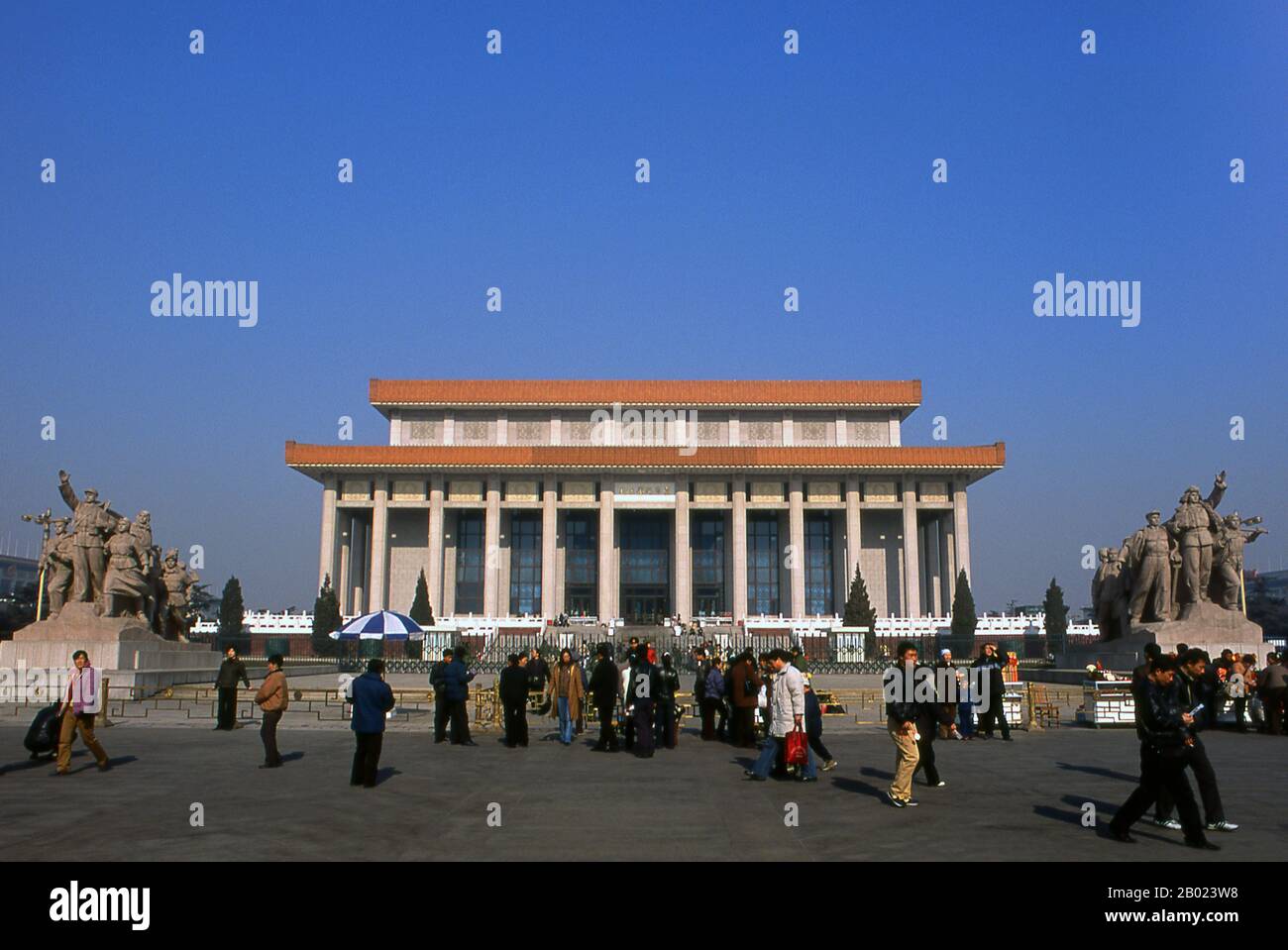 China: Mao Zedong's Mausoleum, Tiananmen Square, Beijing. The Chairman ...