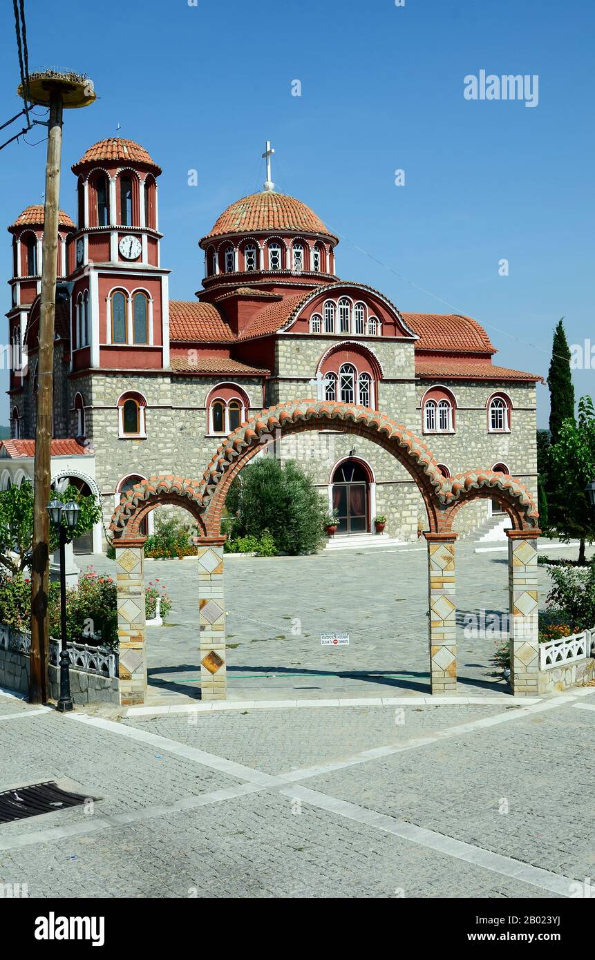 Greece, orthodox church in Dadia, Evros Area Stock Photo - Alamy