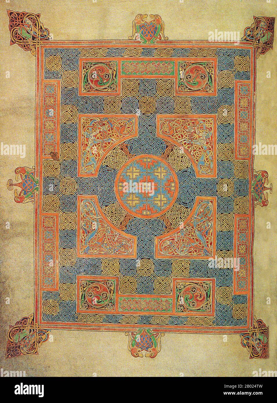 England/UK: The Lindisfarne Gospels, Lindisfarne (Holy Island), c. 700 ...