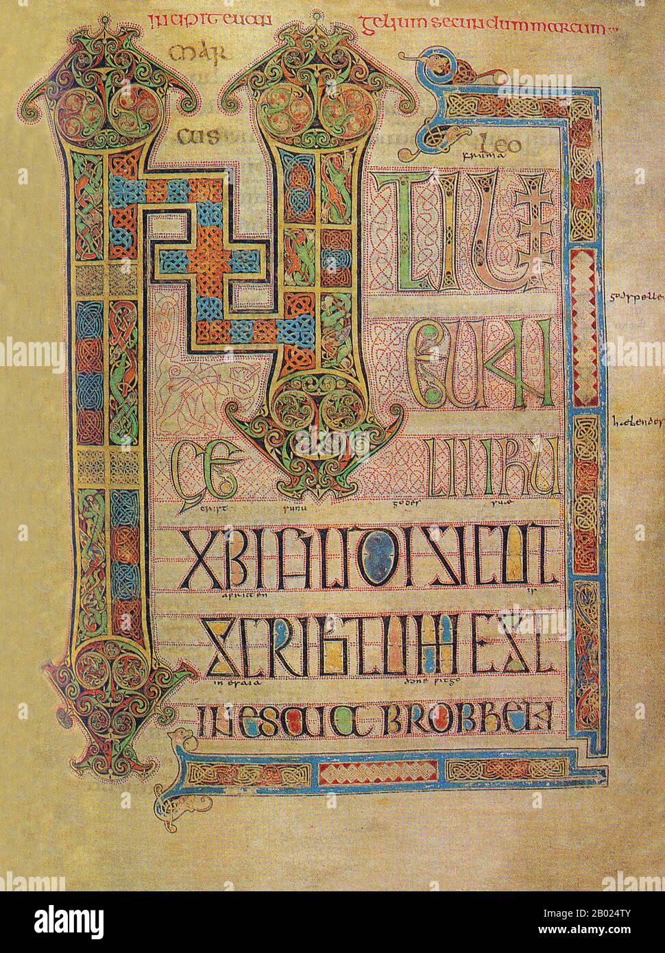 Illuminated manuscript anglo saxon hi-res stock photography and images ...