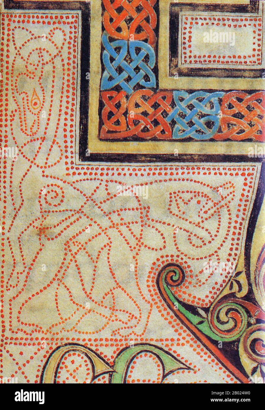 England/UK: The Lindisfarne Gospels, Lindisfarne (Holy Island), c. 700 ...