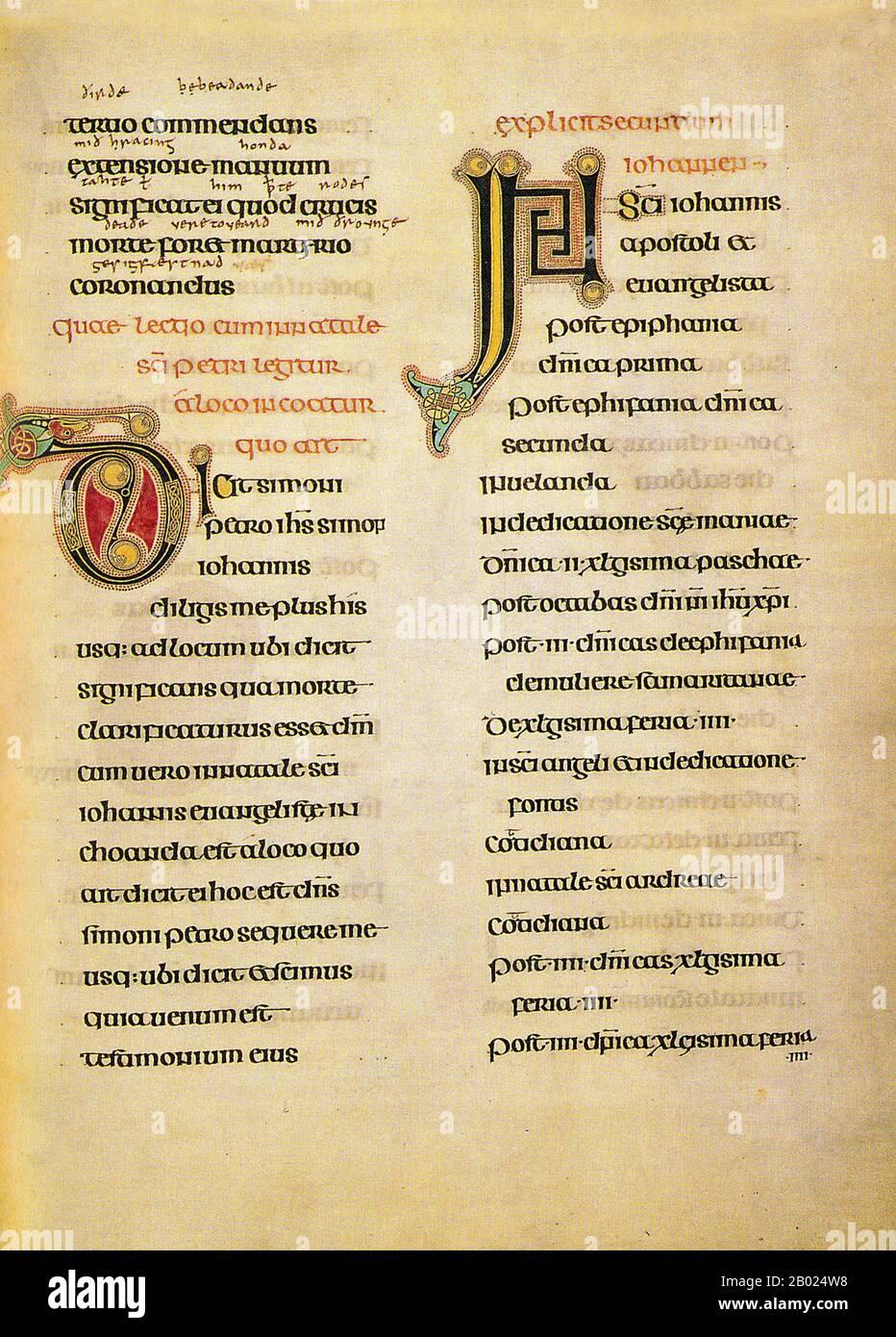 Anglo saxon gospel hi-res stock photography and images - Alamy