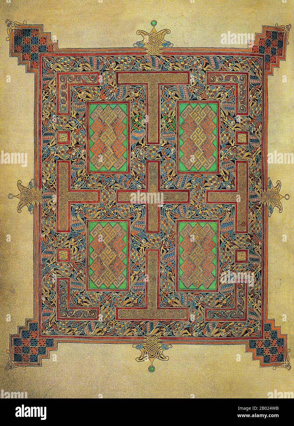 England/UK: The Lindisfarne Gospels, Lindisfarne (Holy Island), c. 700 ...
