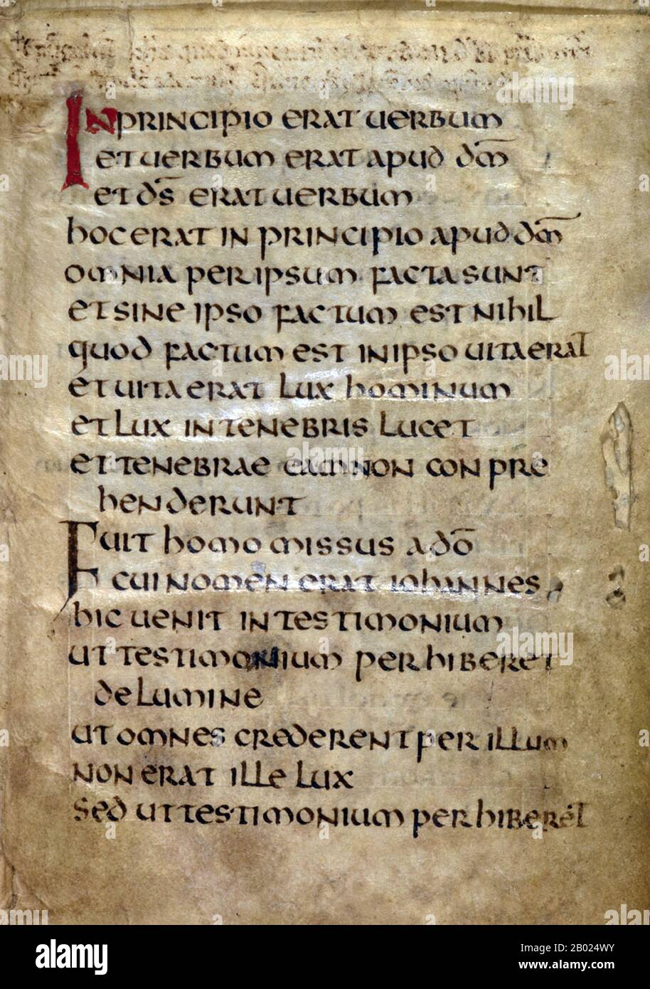 Anglo saxon gospel hi-res stock photography and images - Alamy