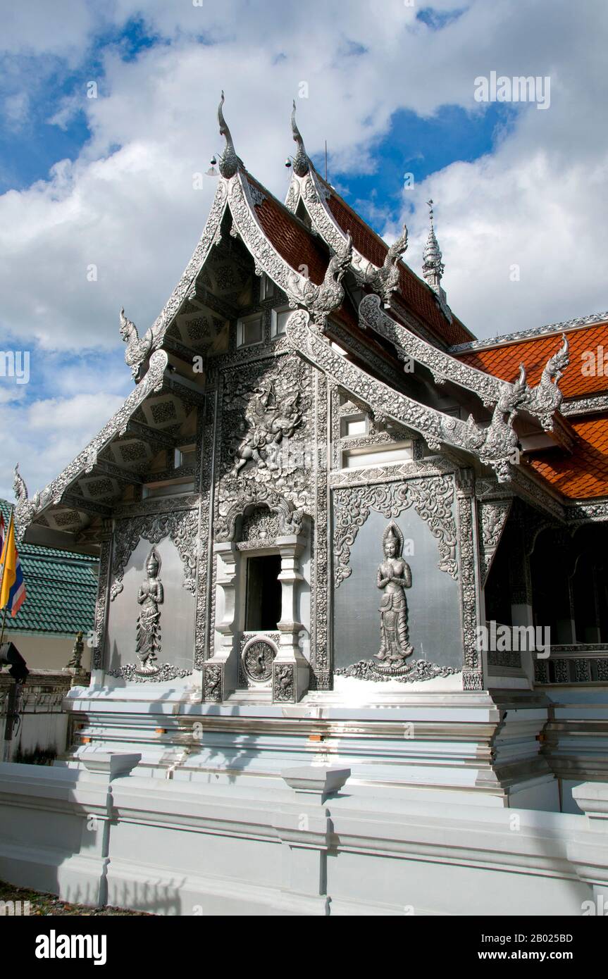 Thailand: Viharn, Wat Meun San, Chiang Mai, northern Thailand. The old ...