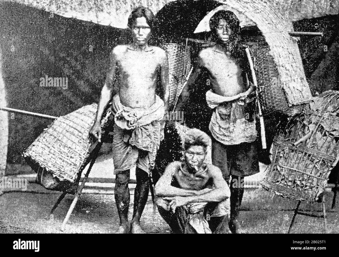 Laos: Siamese (Thai) militia during the Haw Wars, c. 1875. In 1875 ...