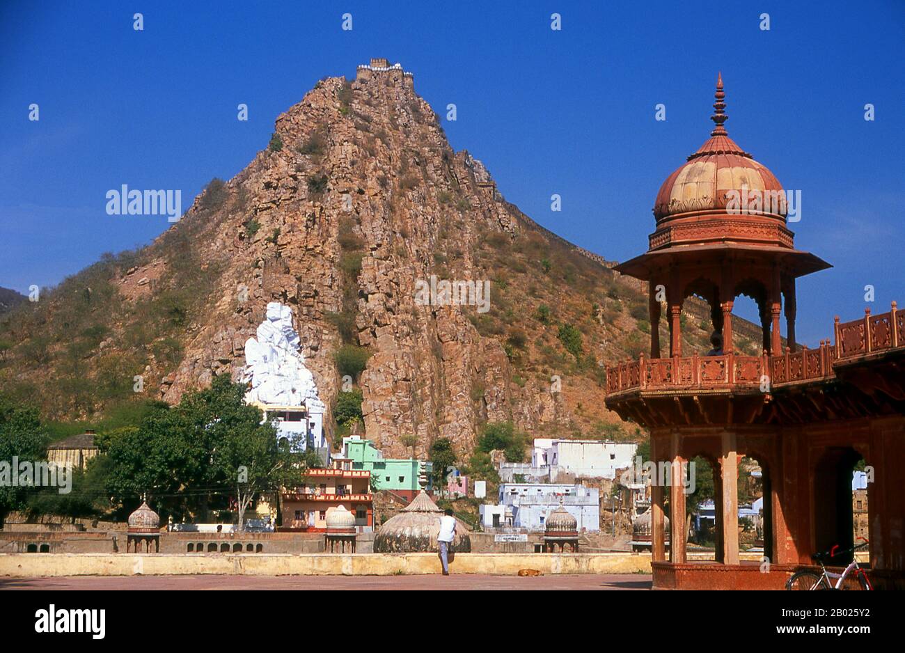 India: The Bala Qila (Alwar Fort) looms above the Palace Complex, Alwar ...