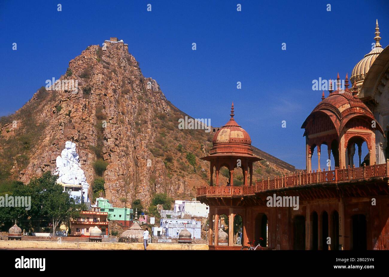 India: The Bala Qila (Alwar Fort) looms above the Palace Complex, Alwar ...